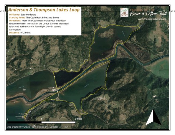 Bike Trail - Anderson Thompson Lakes Loop Map by Gravis Technologies ...