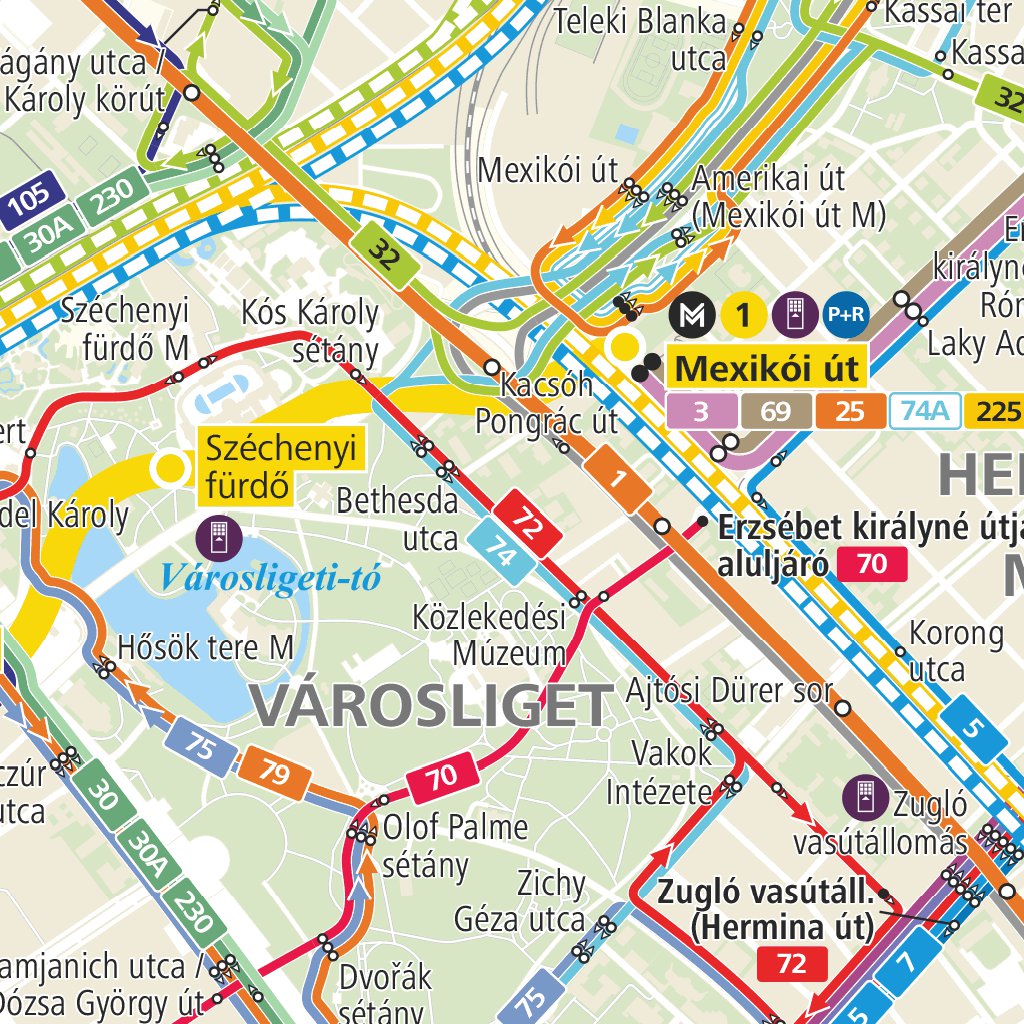 Budapest's Transport Network Map by Avenza Systems Inc. | Avenza Maps