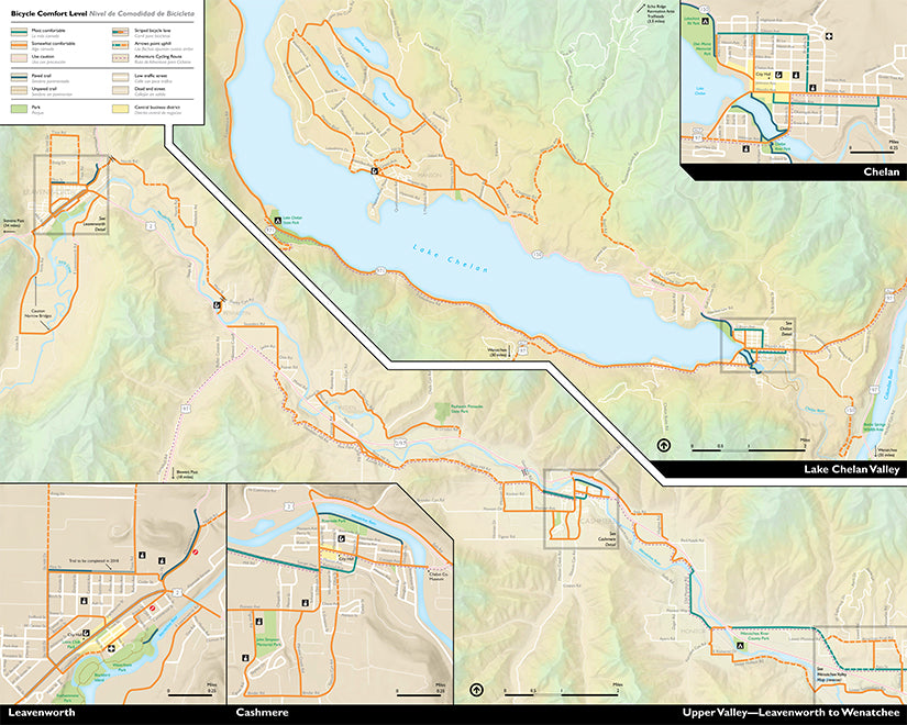 Lake Chelan Valley Bike Map by Chelan-Douglas Transportation Council ...