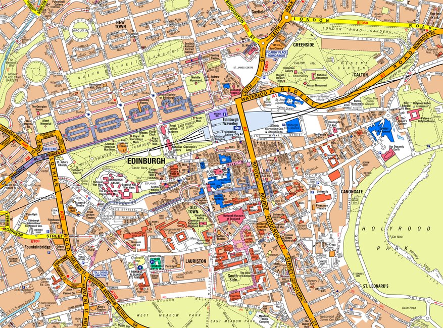 A-Z Edinburgh Map by Geographers' A-Z Map Company | Avenza Maps
