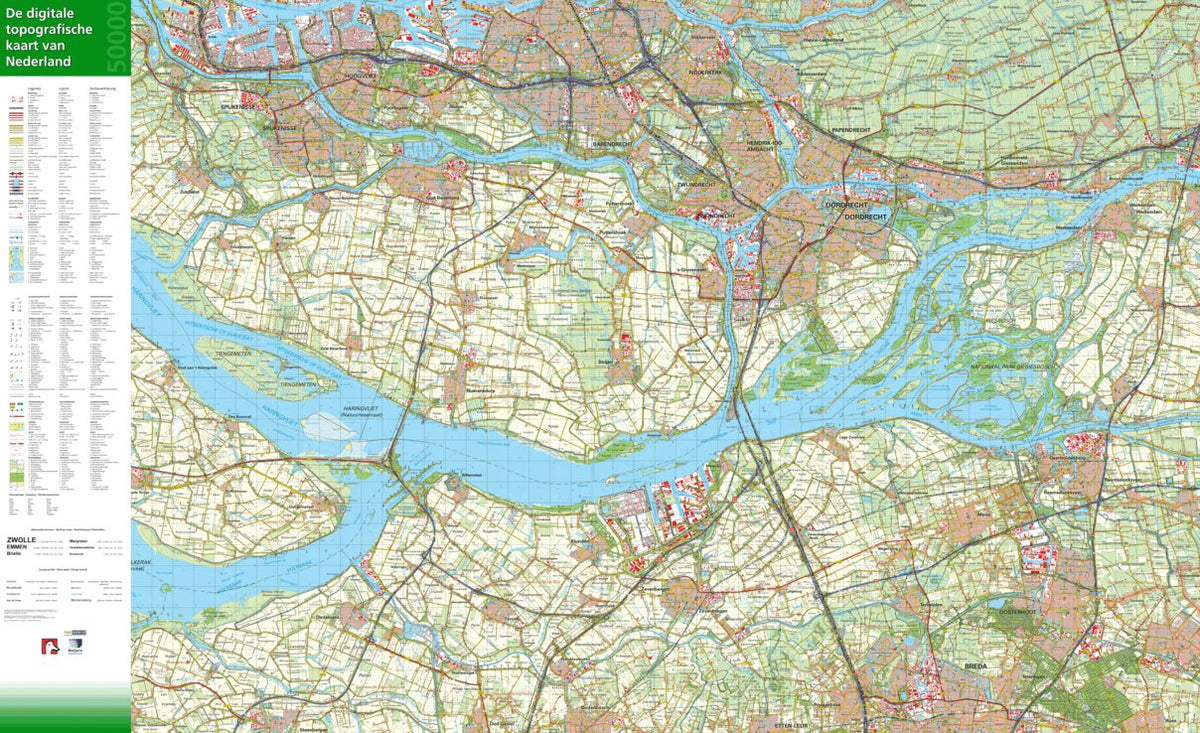 Hoekse Waard en Biesbosch Map by Red Geographics/Reijers ...