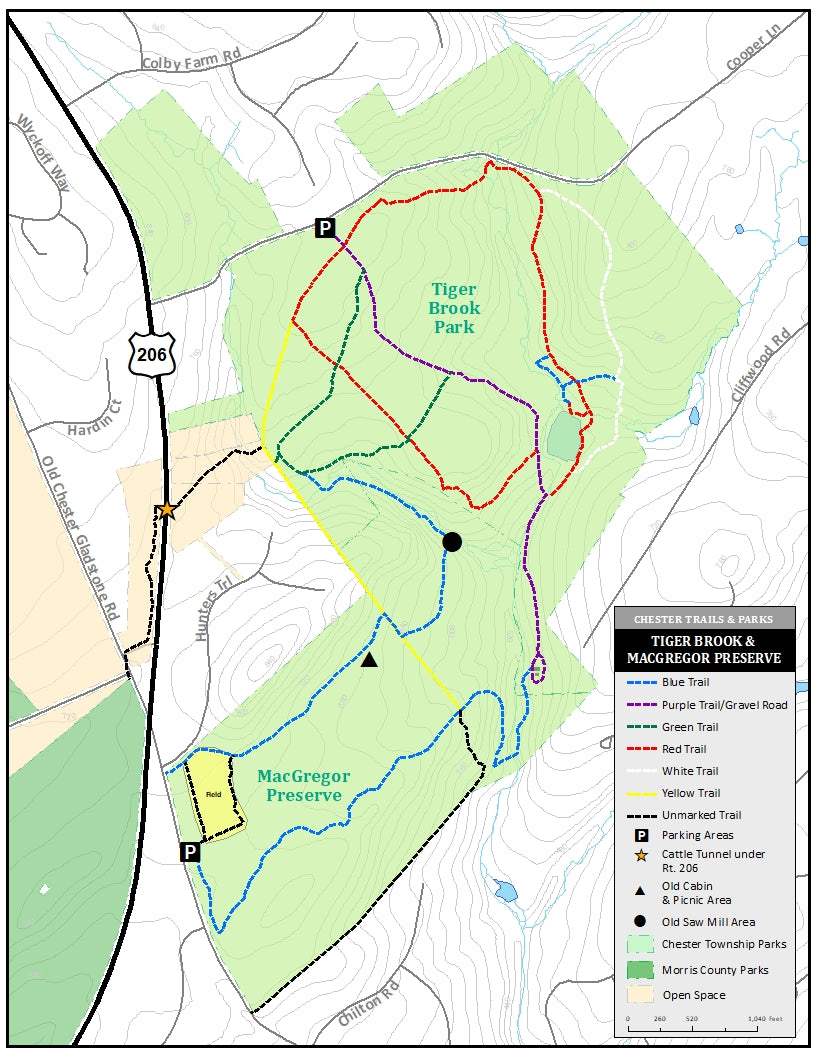 Tiger Brook Park & MacGregor Preserve - Aug. 2017 Map by GeoMedia ...