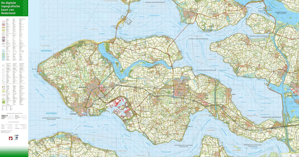 Zeeland Zuid Map by Red Geographics/Reijers Kaartproducties | Avenza Maps