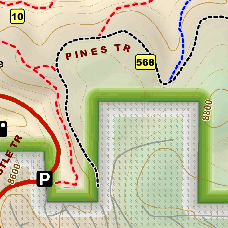 Cloudcroft Trails Map by Bell Geographic | Avenza Maps