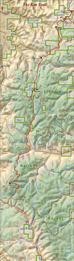 The Rim Trail Map by Bell Geographic | Avenza Maps