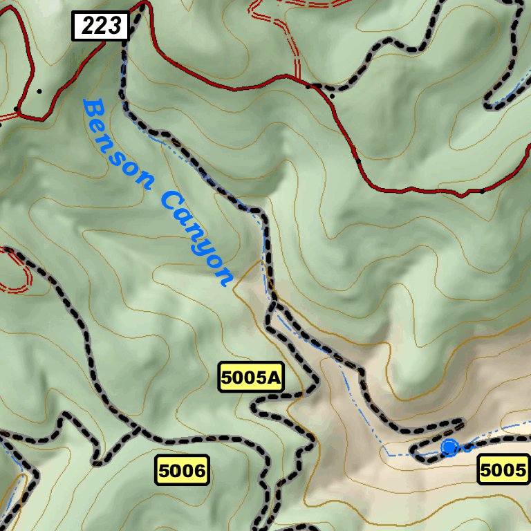 The Rim Trail Map by Bell Geographic | Avenza Maps