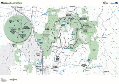 Macedon Regional Park Visitor Guide Map by Parks Victoria | Avenza Maps