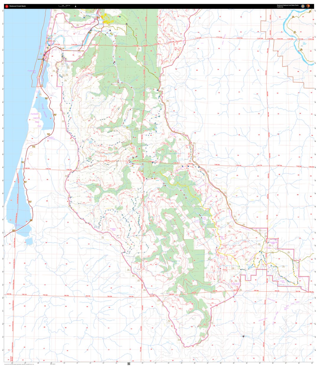 4_REDW (south of Orick) Map by Joshua Van Buskirk Cartography | Avenza Maps