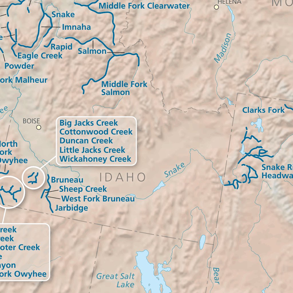 National Wild and Scenic Rivers System Map by US National Park Service ...