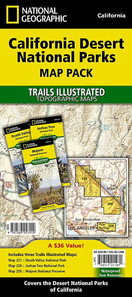 California Desert National Parks [Map Pack Bundle] by National ...