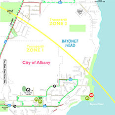 City of Albany - North East Walking Cycling Map by Western Australia ...