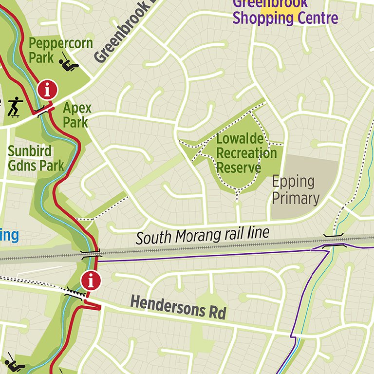 Darebin Creek Trail - Whittlesea Map by Visualvoice | Avenza Maps