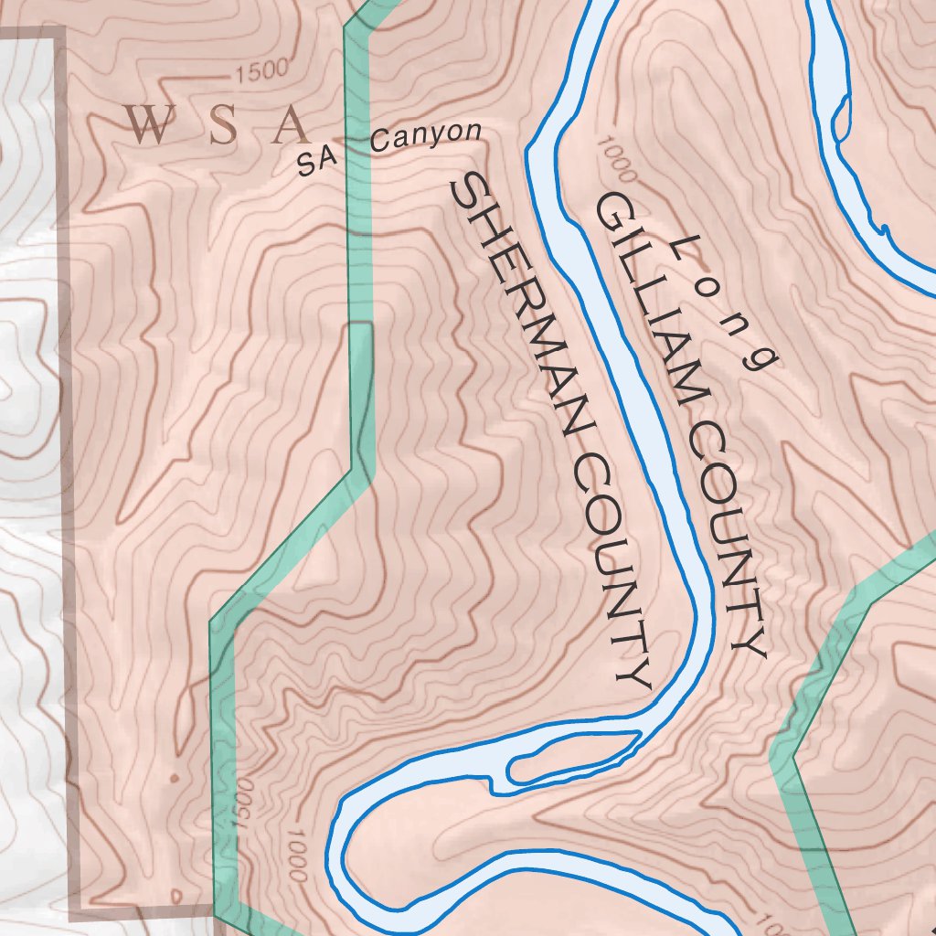 John Day Wild and Scenic River Map 4, Whistle Point to Cottonwood ...