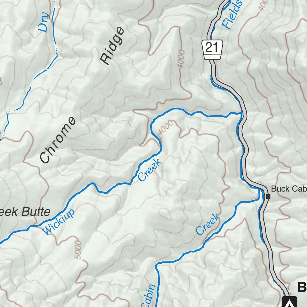 South Fork John Day Wild and Scenic River Map by Bureau of Land ...