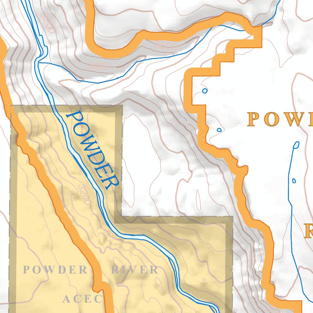 Powder River Wild and Scenic River Map by Bureau of Land Management ...
