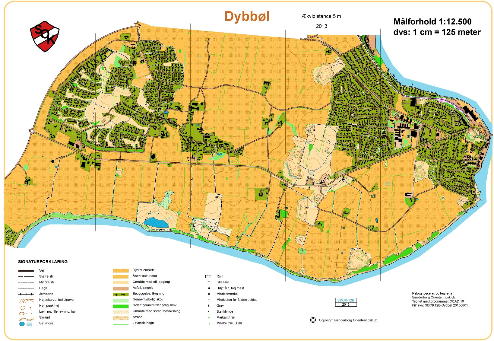 Dybbøl Map by Orienteringsklubben OK Syd | Avenza Maps