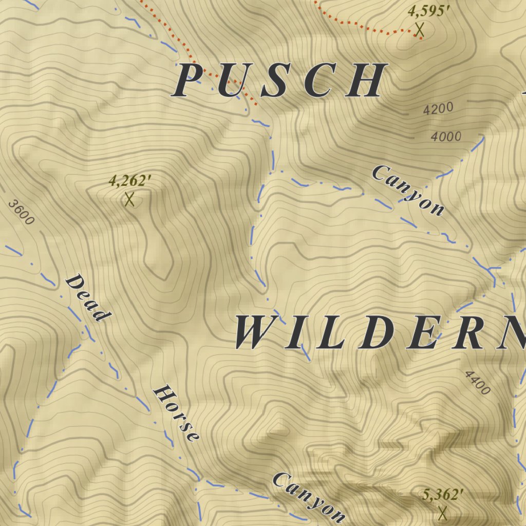 Oro Valley, Arizona 7.5 Minute Topographic Map - Color Hillshade by ...