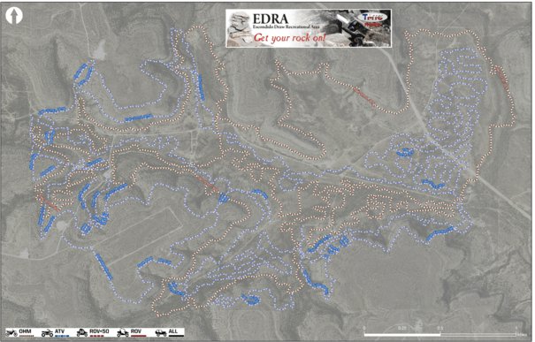Escondido Draw Recreation Area (EDRA) OHV TRAIL SYSTEM Map by McMillan ...