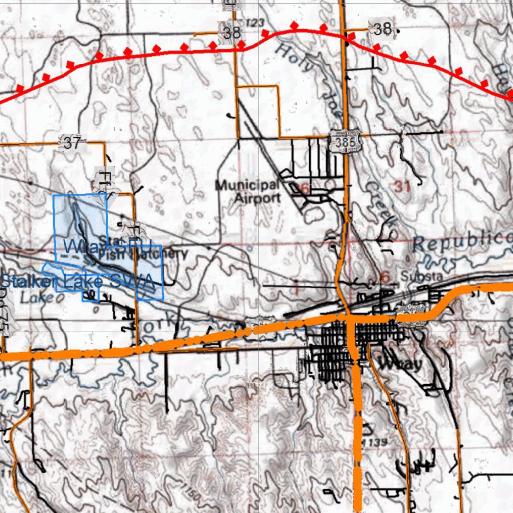HuntData Colorado Unit 98 Antelope Concentration Map by HuntData LLC ...