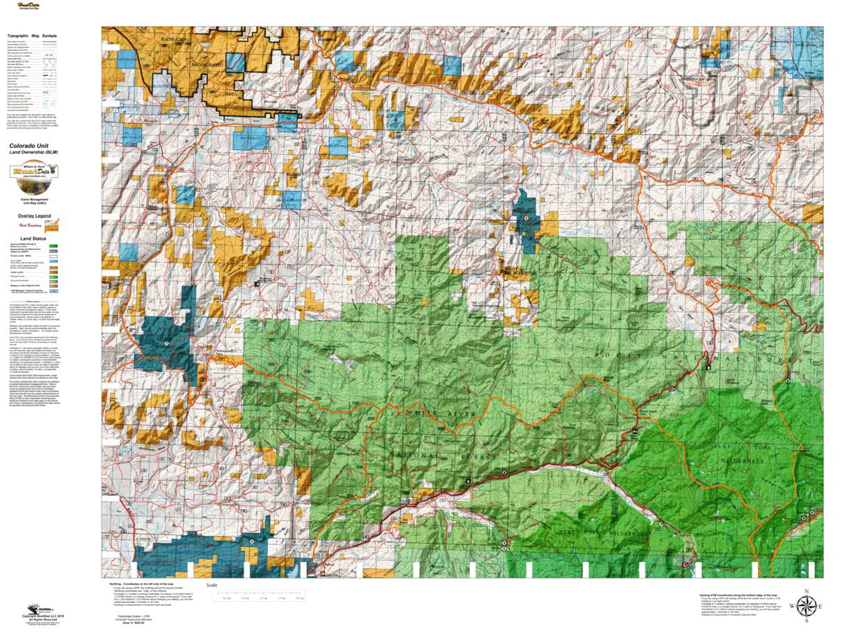 HuntData Colorado Unit 12 Land Ownership Map by HuntData LLC | Avenza Maps