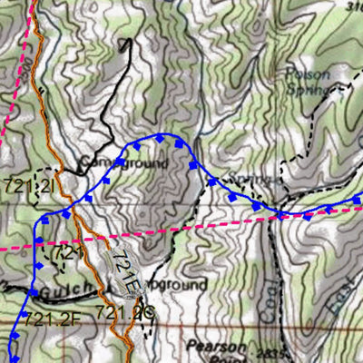 HuntData Colorado Unit 54 Mule Deer Concentration map by HuntData LLC ...