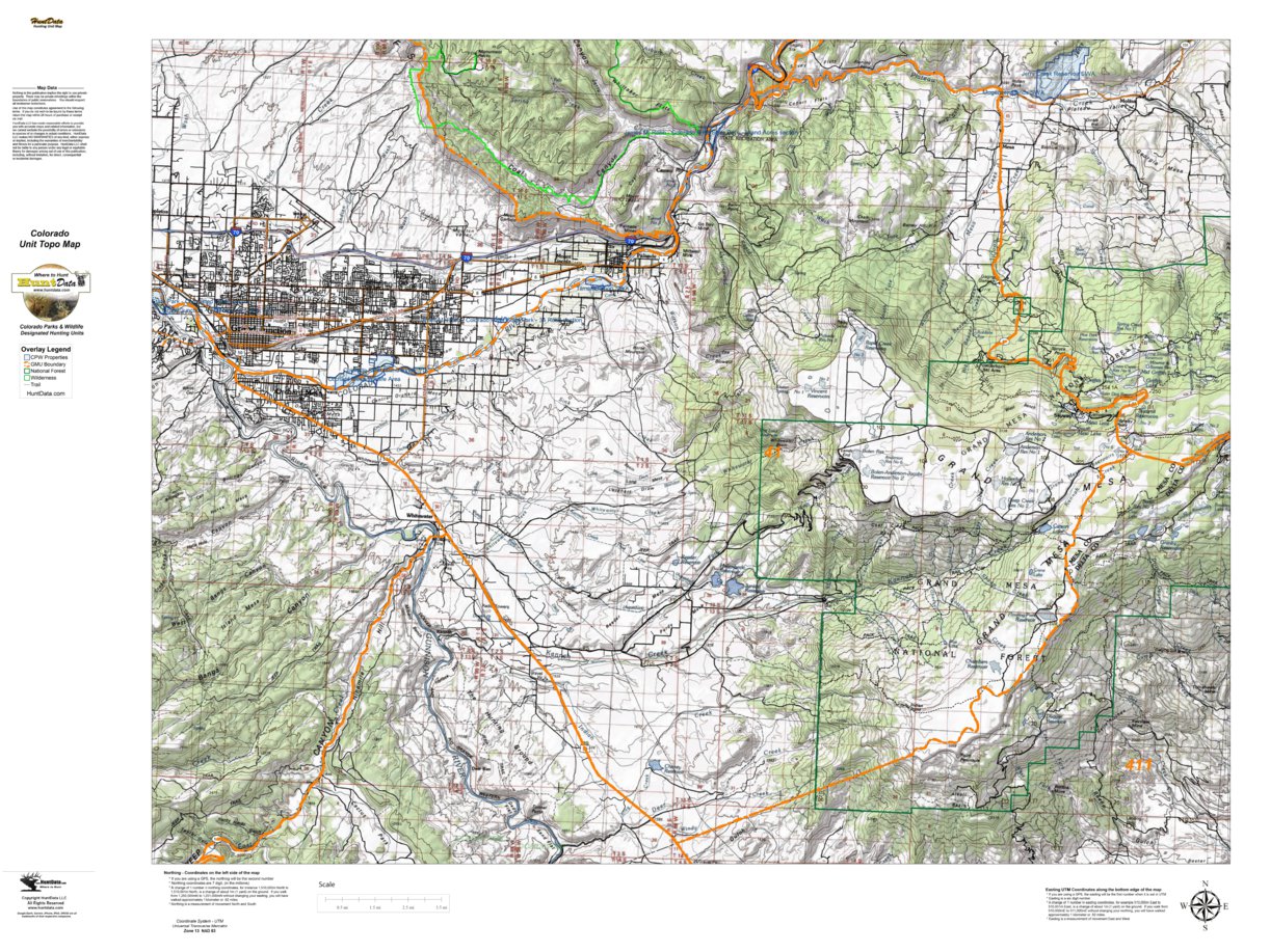 HuntData Colorado Unit 41 Topo Map by HuntData LLC | Avenza Maps