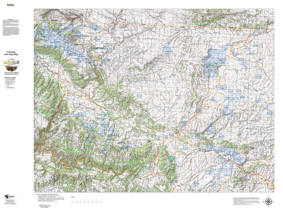 HuntData Colorado Unit 2 Topo Map by HuntData LLC | Avenza Maps