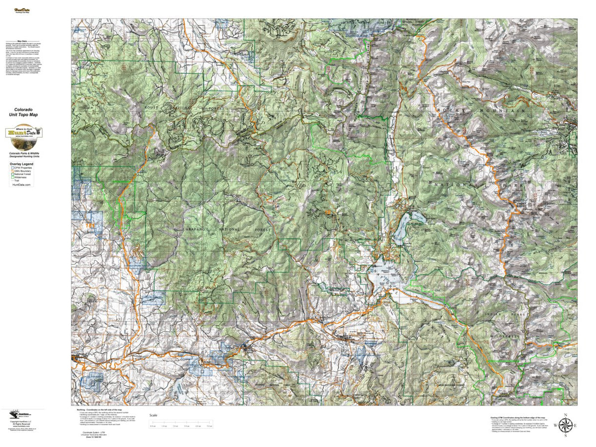 HuntData Colorado Unit 18 Topo Map by HuntData LLC | Avenza Maps