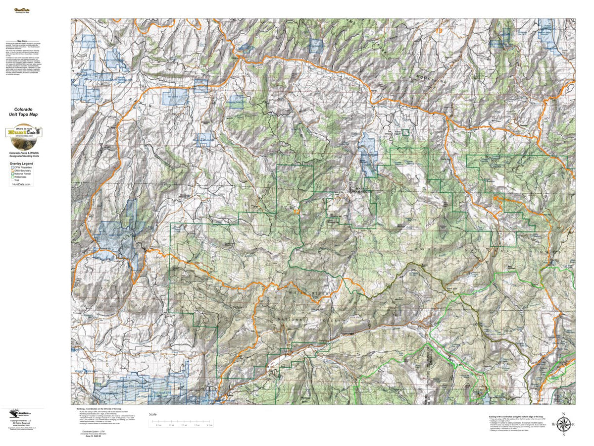 HuntData Colorado Unit 12 Topo Map by HuntData LLC | Avenza Maps