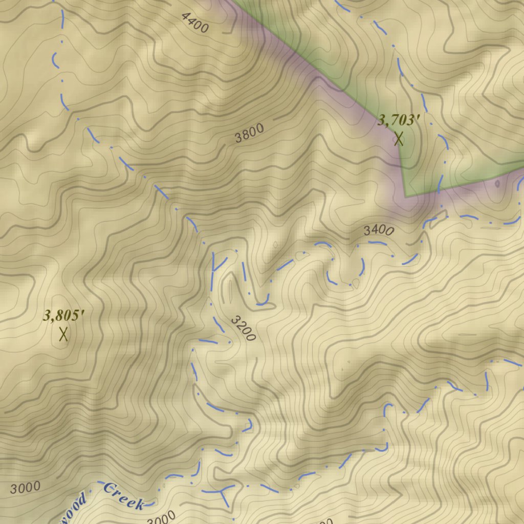 Mine Mountain, Arizona 7.5 Minute Topographic Map - Color Hillshade by ...