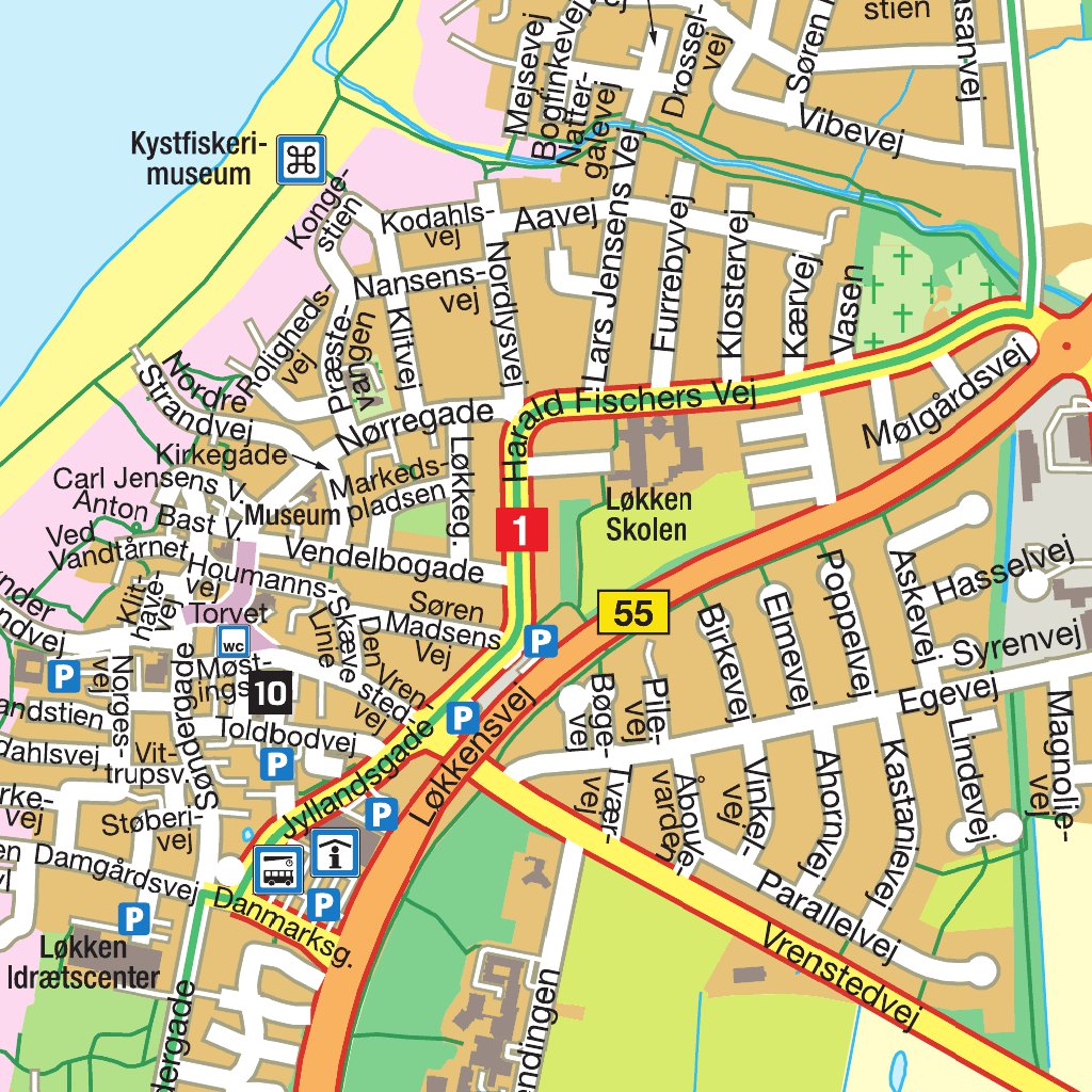 Vrå - Bykort Map by SKYdesign | Avenza Maps