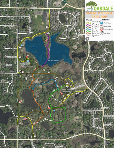 Oakdale Nature Preserve Trails Mobile Map by City of Oakdale | Avenza Maps