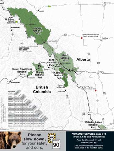 Banff National Park - Full Region Map by Parks Canada | Avenza Maps