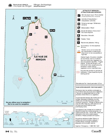 Mingan Archipelago - Ile Nue Map by Parks Canada | Avenza Maps
