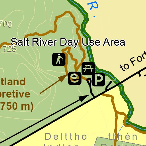 Wood Buffalo National Park - Salt River Map by Parks Canada | Avenza Maps