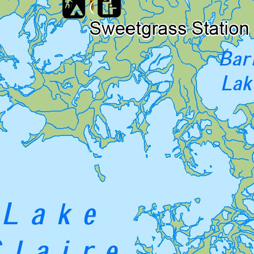 Wood Buffalo National Park - Peace Athabasca Delta Map by Parks Canada ...