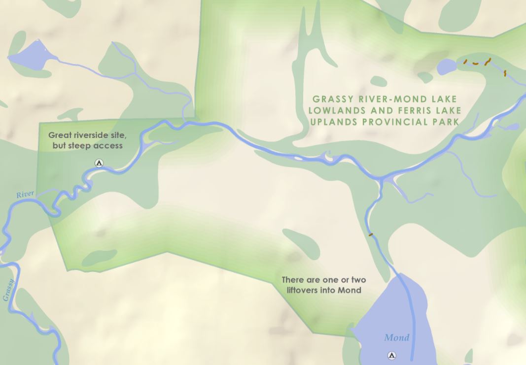 Grassy River Canoe Route Map by Lost Lakes | Avenza Maps