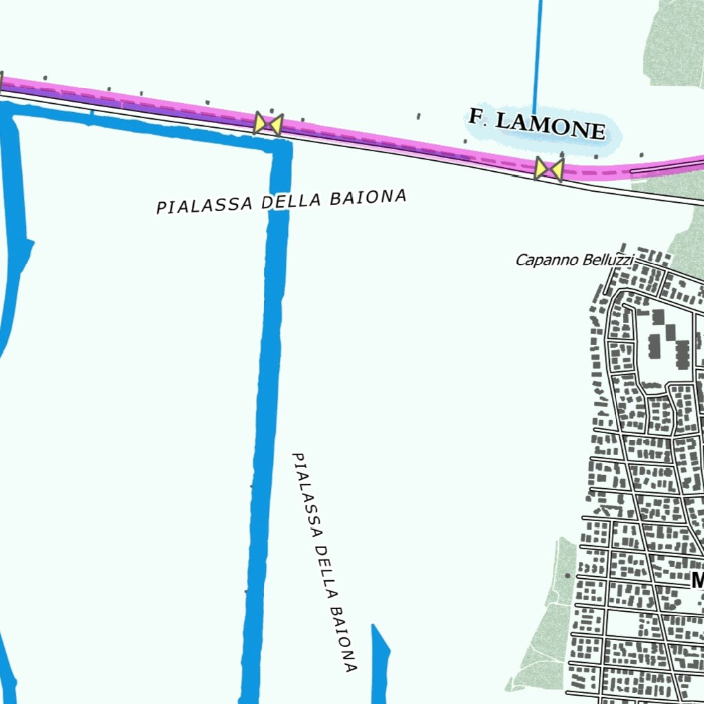 Pineta di San Vitale e Pialassa della Baiona Map by Boreal Mapping ...