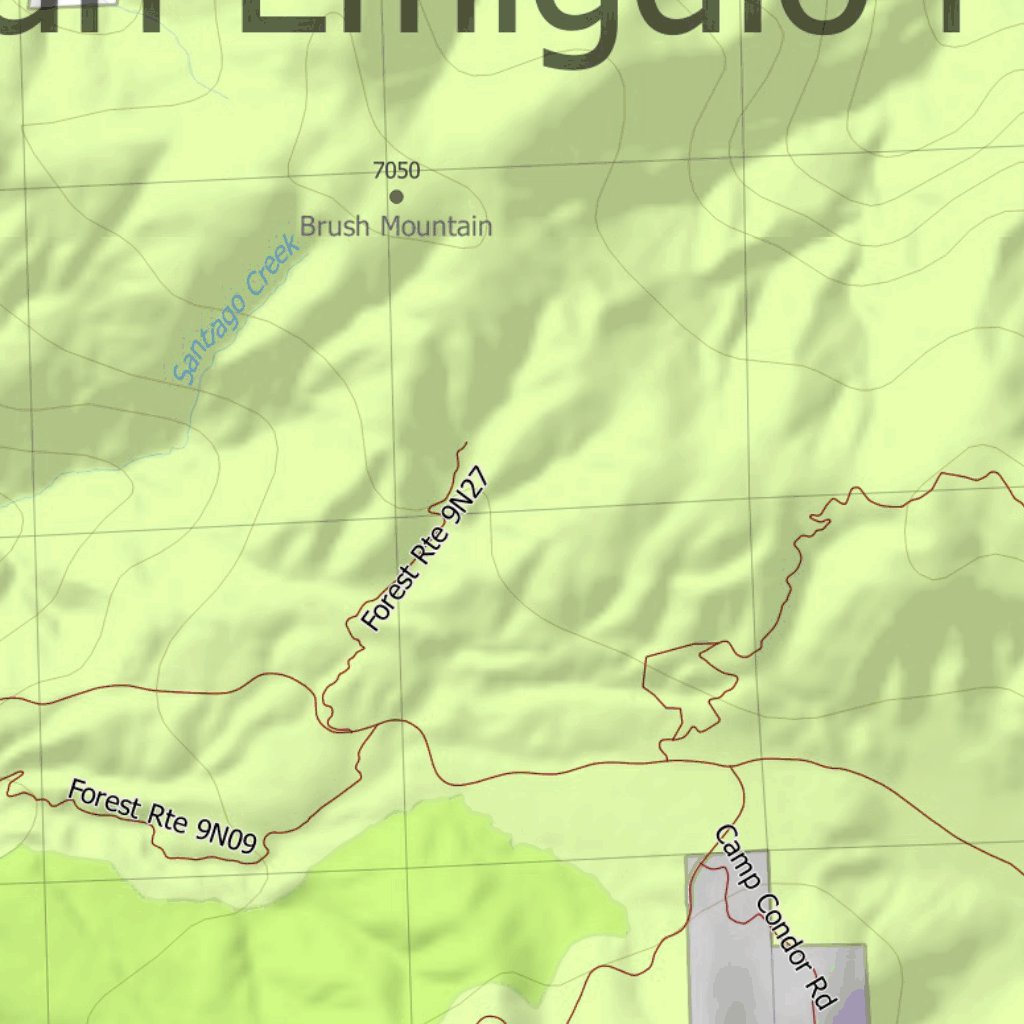 California Elk Hunting Zone San_Emigdio_Mtn Map by HuntData LLC ...