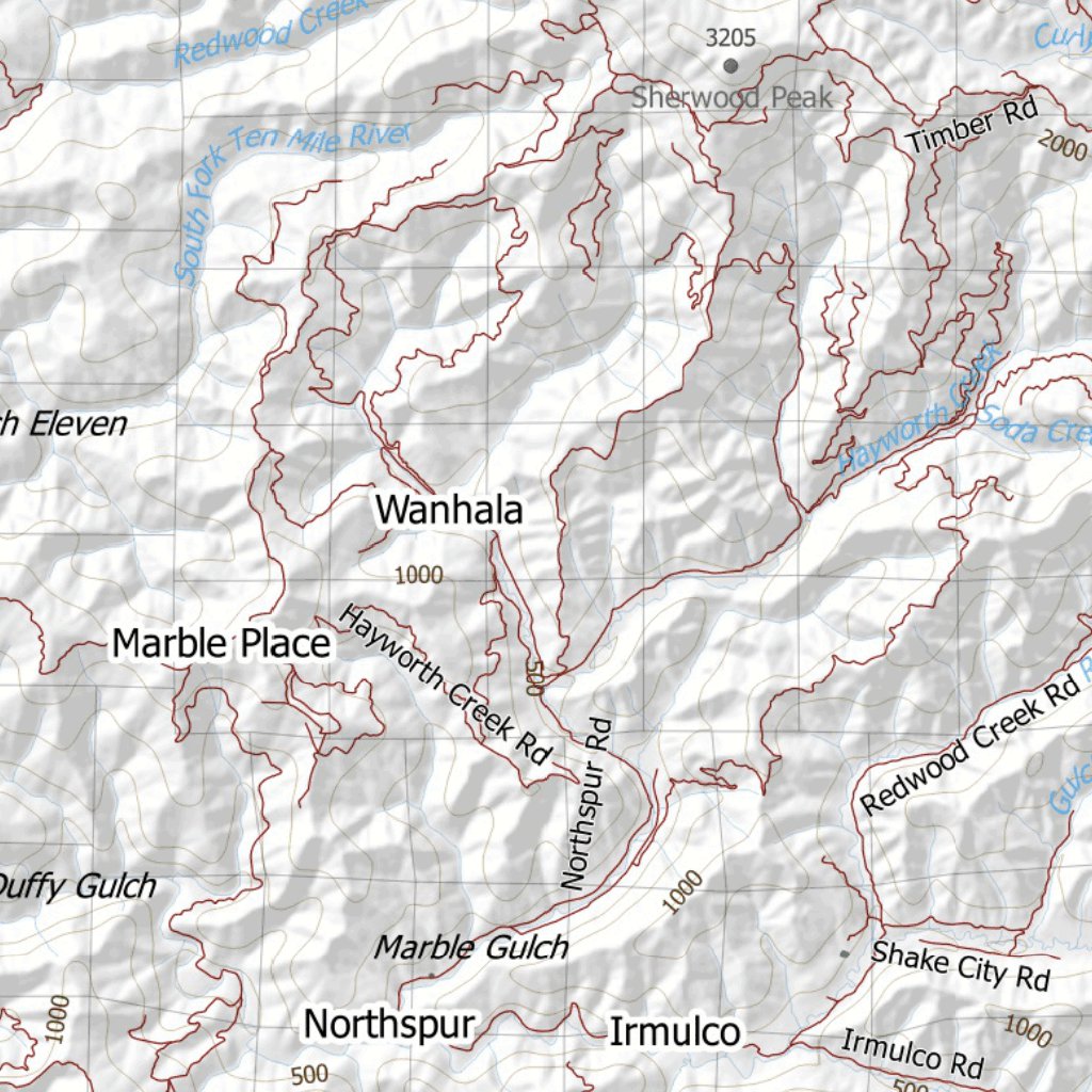 California Elk Hunting Zone Mendocino Map by HuntData LLC | Avenza Maps