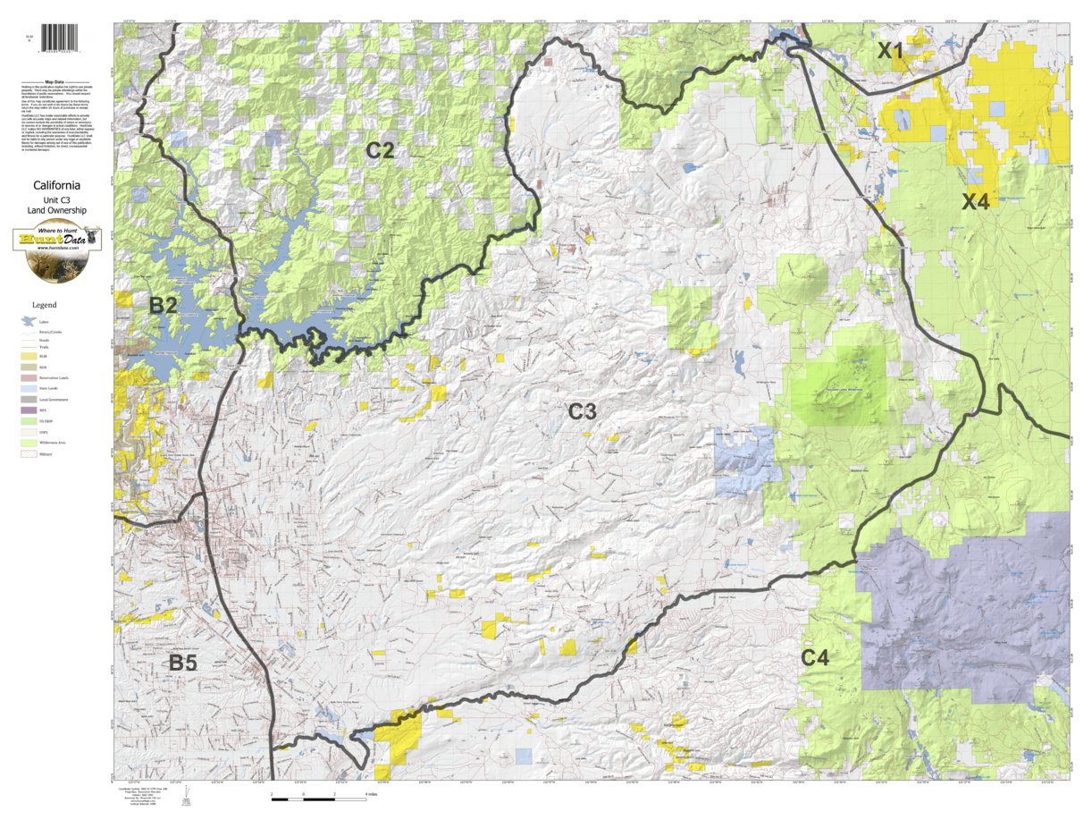 California Deer Hunting Zone C3 Map by HuntData LLC | Avenza Maps