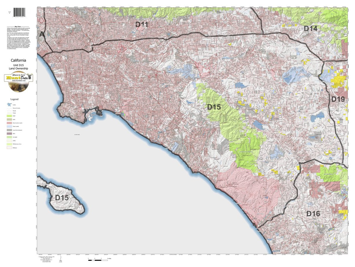 California Deer Hunting Zone D15 Map by HuntData LLC | Avenza Maps