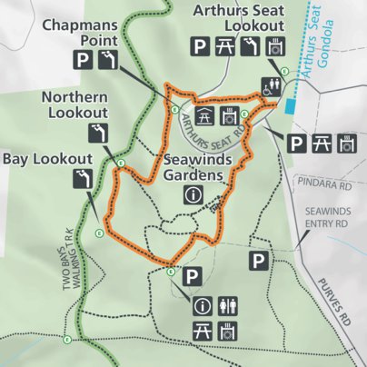 Arthurs Seat State Park Visitor Guide INSET Map by Parks Victoria ...