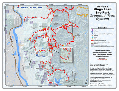 Kings Lake Sno-Park Map by Washington State Parks | Avenza Maps