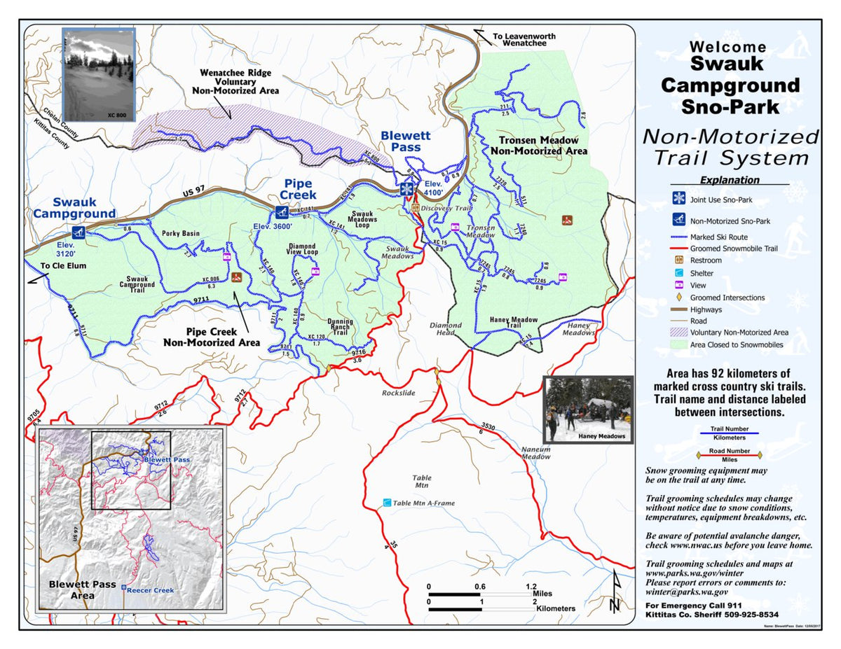 Swauk Campground Sno-Park Map by Washington State Parks | Avenza Maps