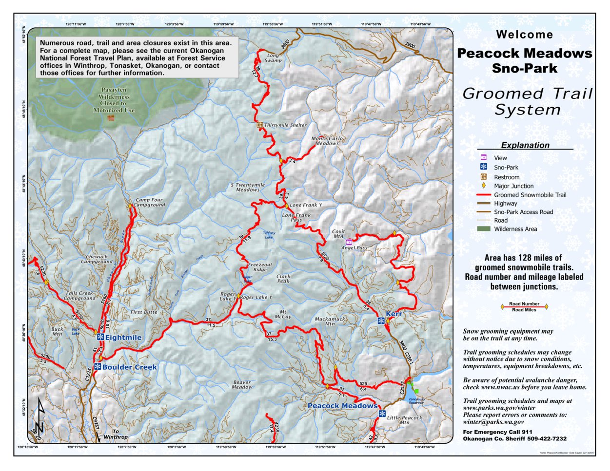 Peacock Meadows Sno-Park Map by Washington State Parks | Avenza Maps