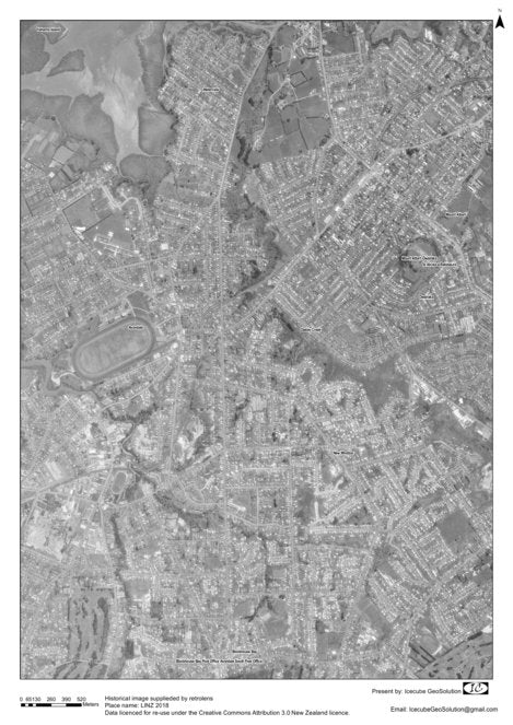 Auckland 1968 Map by IC Geosolution | Avenza Maps