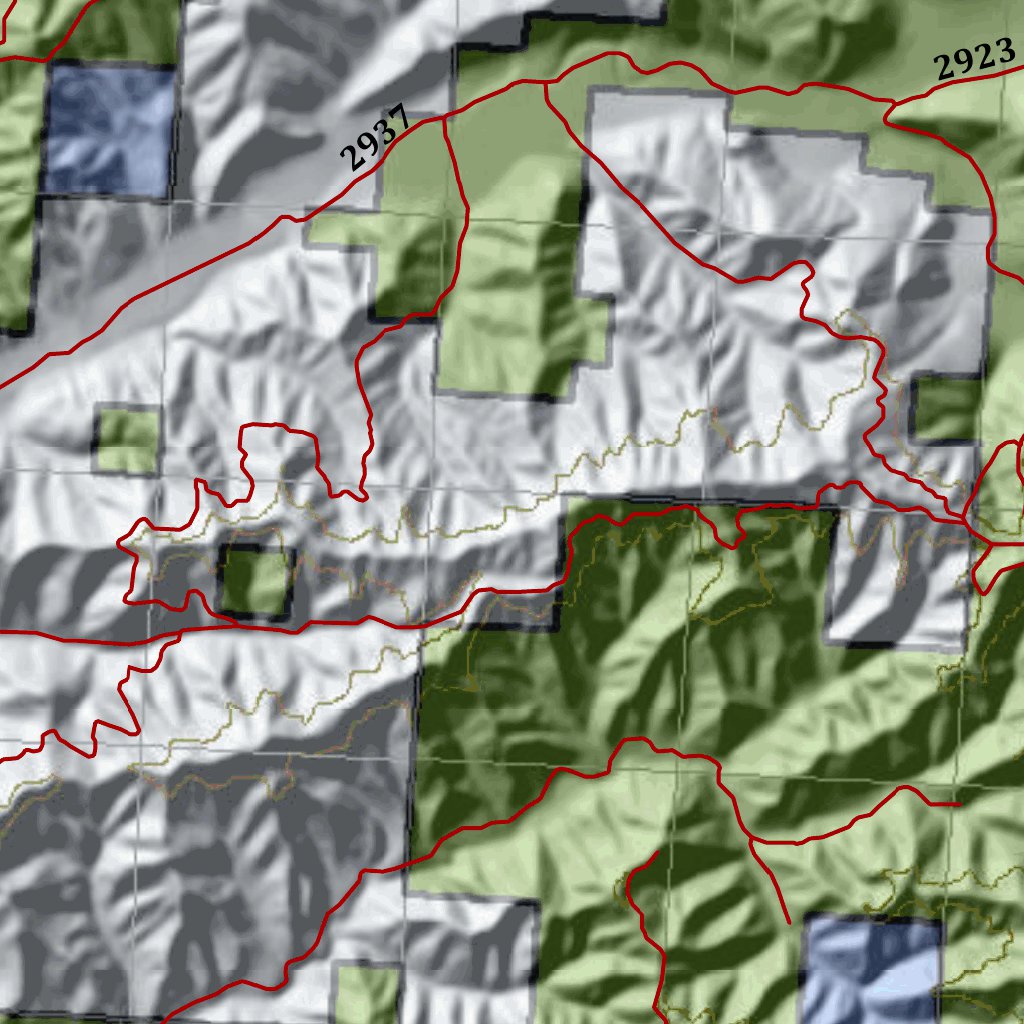 Washington Hunting Unit(s) 22 23 602 612 Landownership Map by HuntData ...