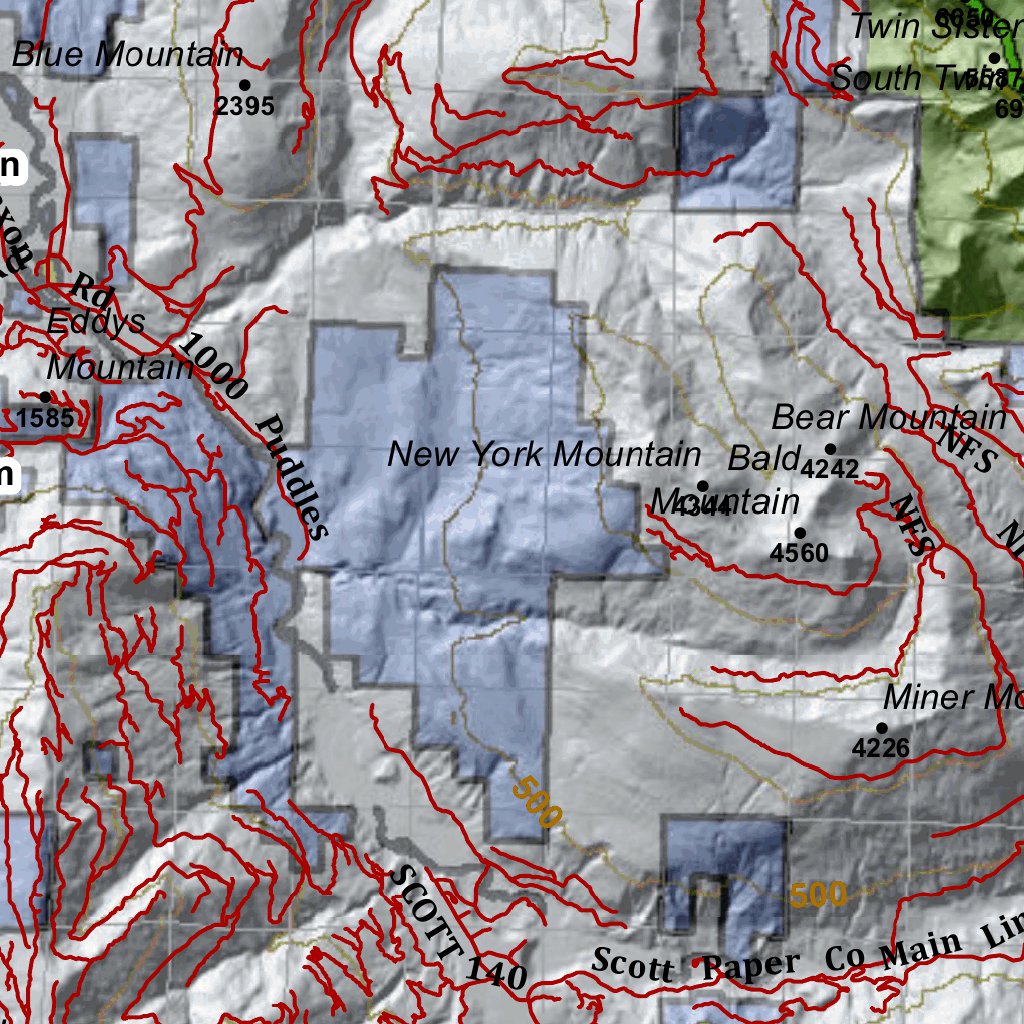 Washington Hunting Unit(s) 407 419 Landownership Map by HuntData LLC ...