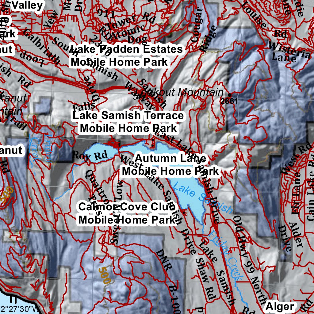 Washington Hunting Unit(s) 410 Landownership Map by HuntData LLC ...